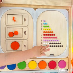 Educational TROFAST Inserts for FLISAT Table Preschool Homeschool ...