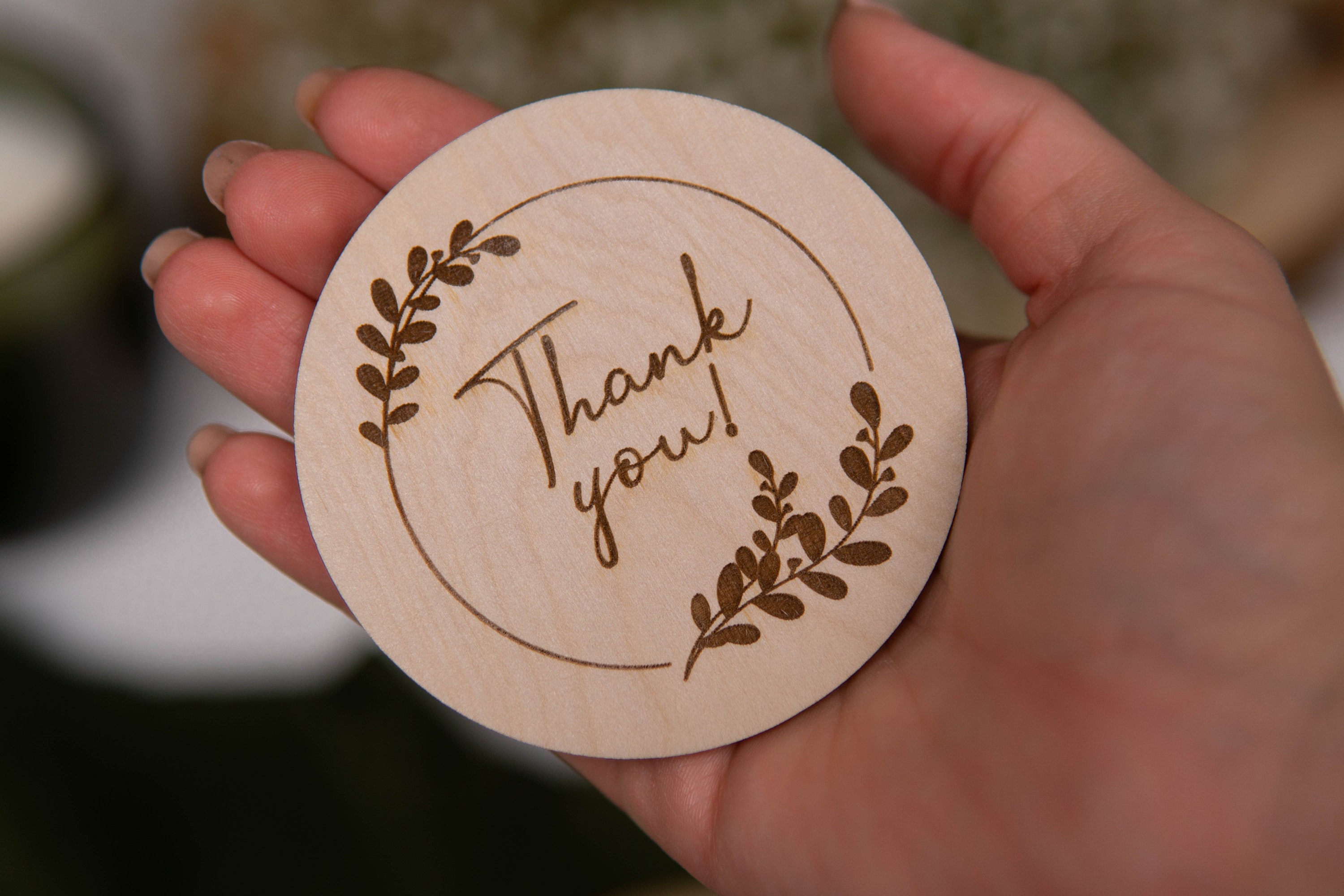 Wood Thank You Tags, Thank You Favors, Wood Thank You, Wood Wedding ...