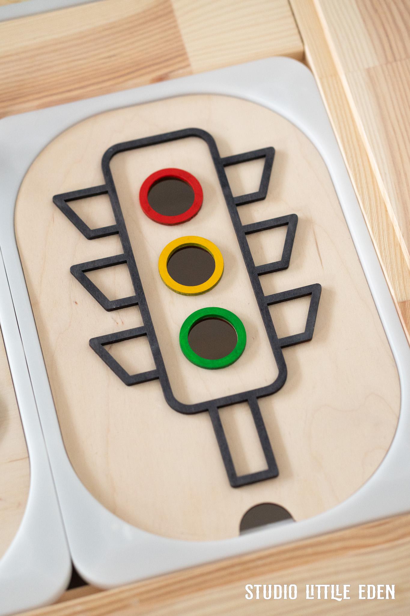 Stoplight Color Sorting Insert: Montessori Sensory Play for Flisat ...