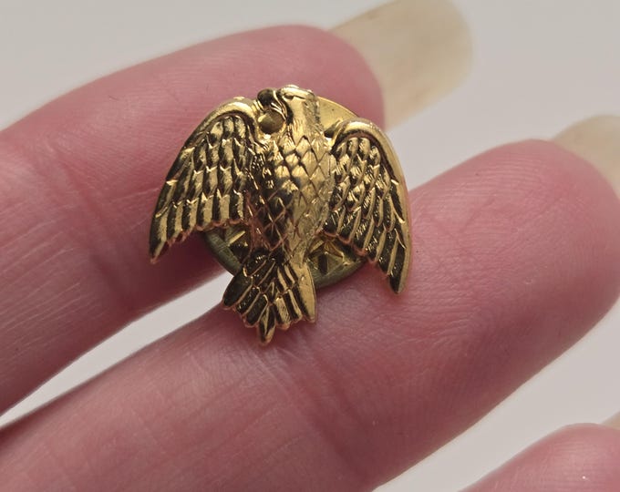 Gold Toned Eagle Pin - Etsy