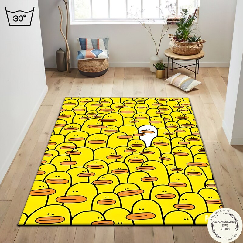 Cartoon Duck Carpet - Etsy