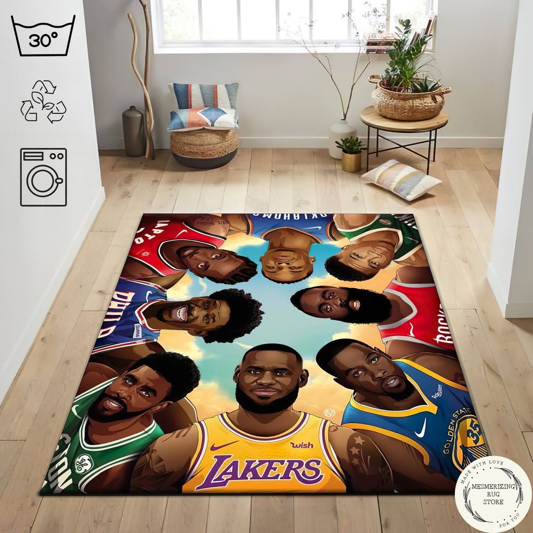 Nba Legends Rug, Jordan Rug, Basketball Players Carpet, Air Jordan ...