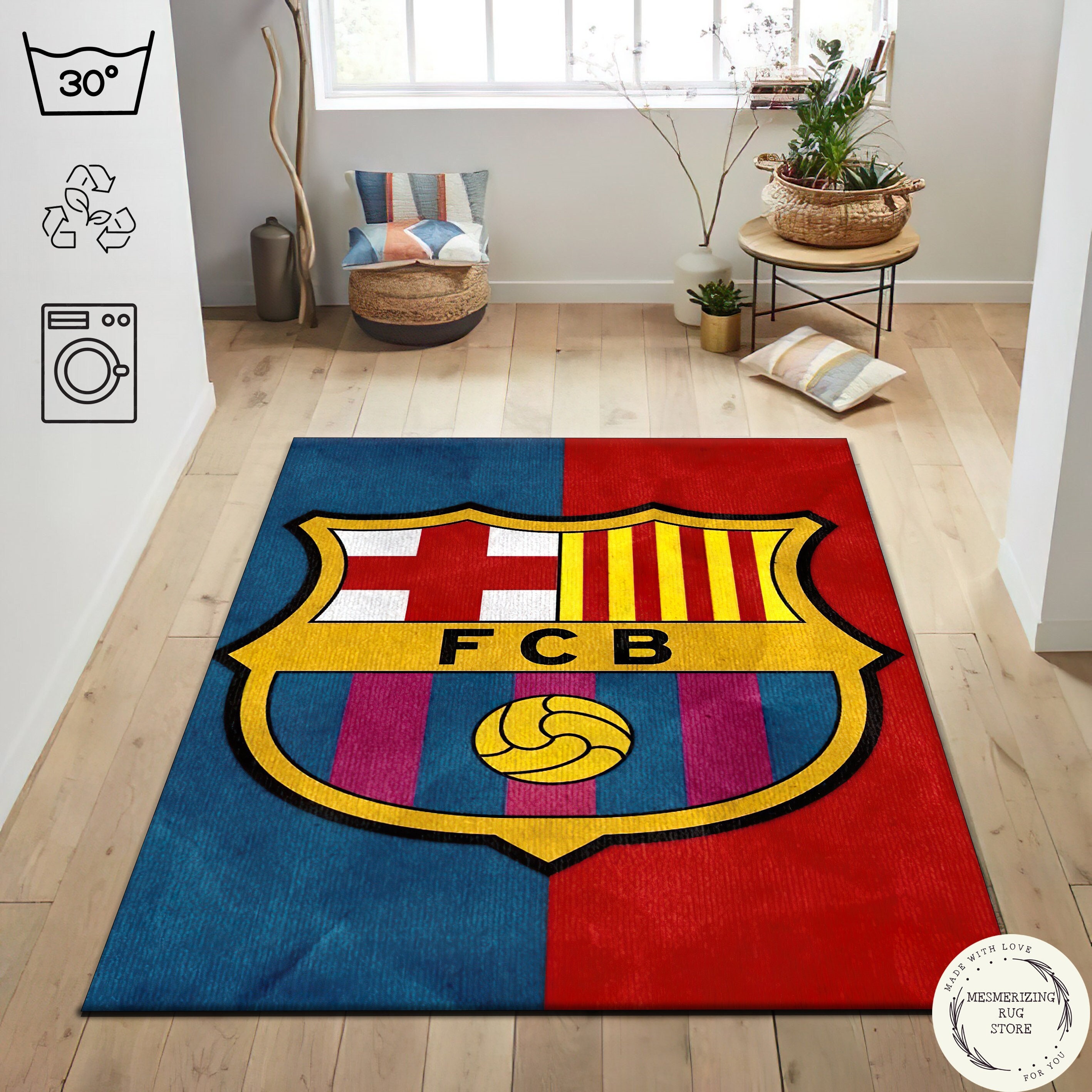 FC Barcelona, Barcelona Print, Messi, Hypebeast Rug, Funky Rug, Cool ...