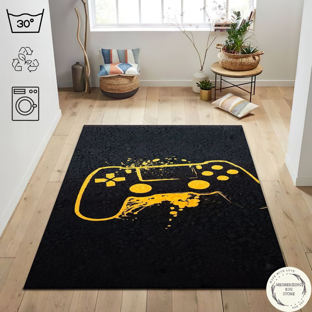 Gamer Rug, Joysticks Rug, Game Controller, Game Room Rug, Gaming Rug ...
