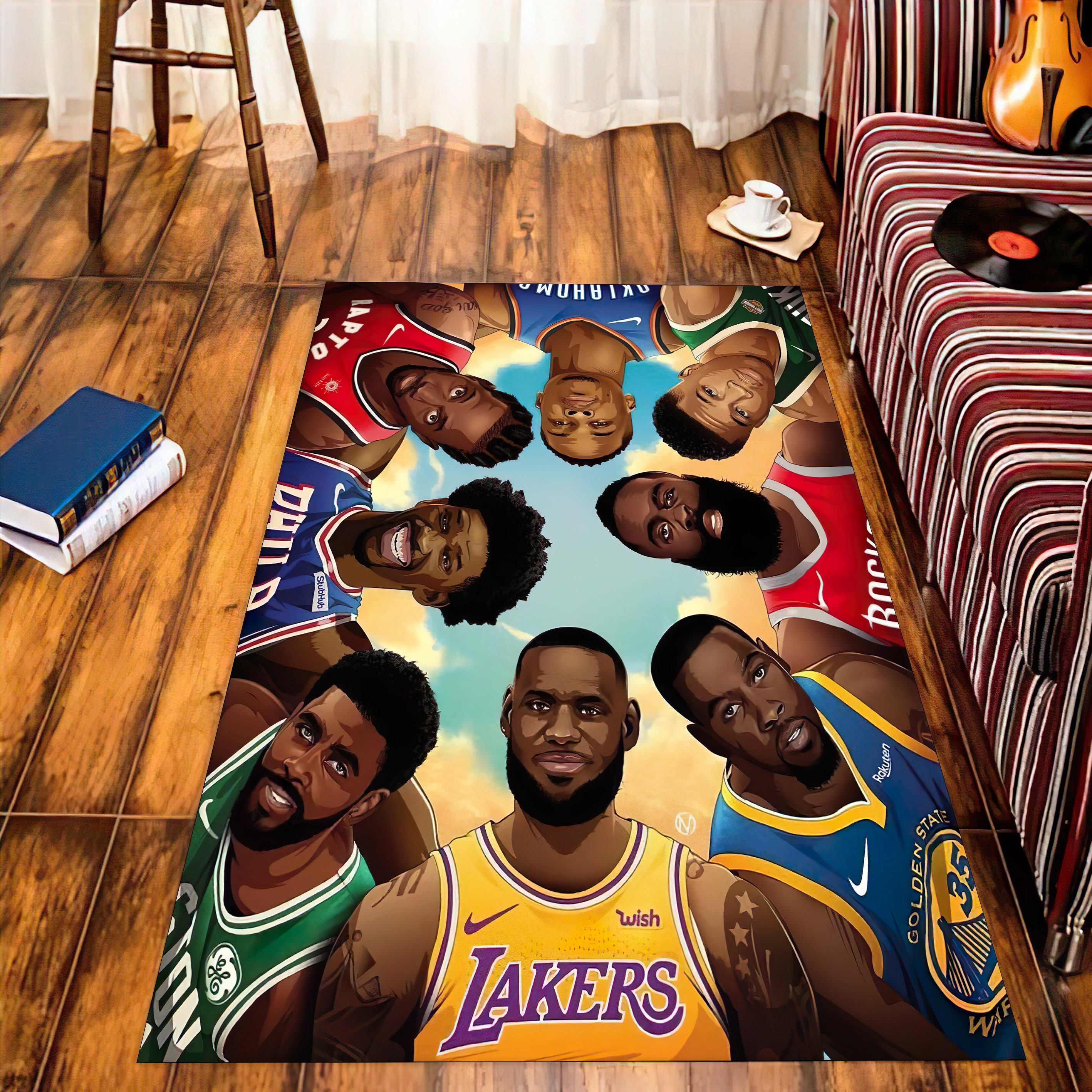Nba Legends Rug, Jordan Rug, Basketball Players Carpet, Air Jordan ...