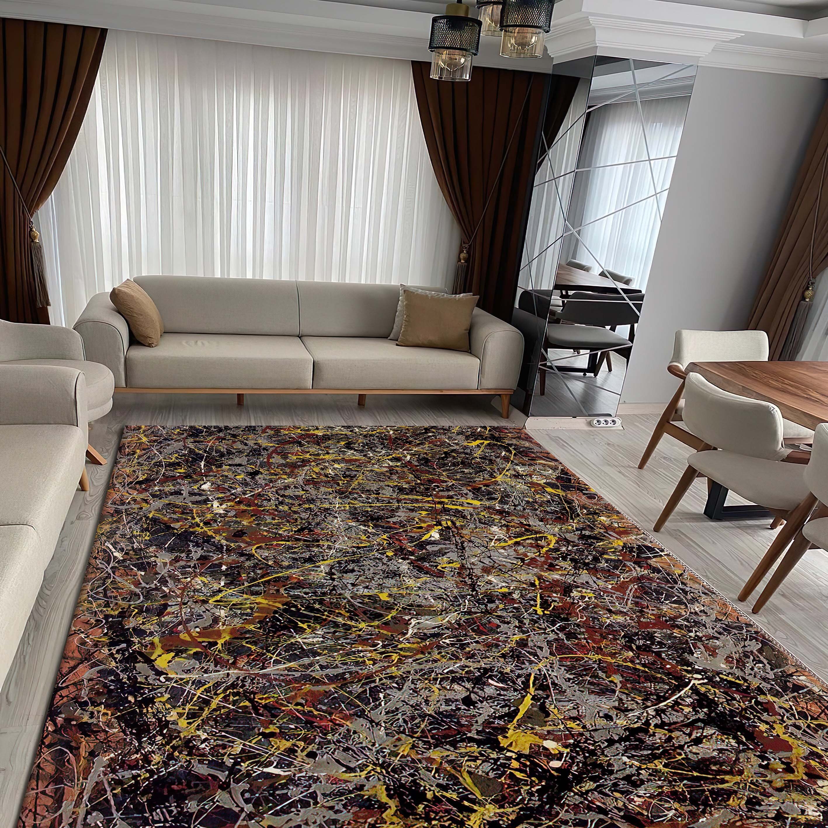 Famous Paintings, No:5, 1948, Jackson Pollock, American Painter ...