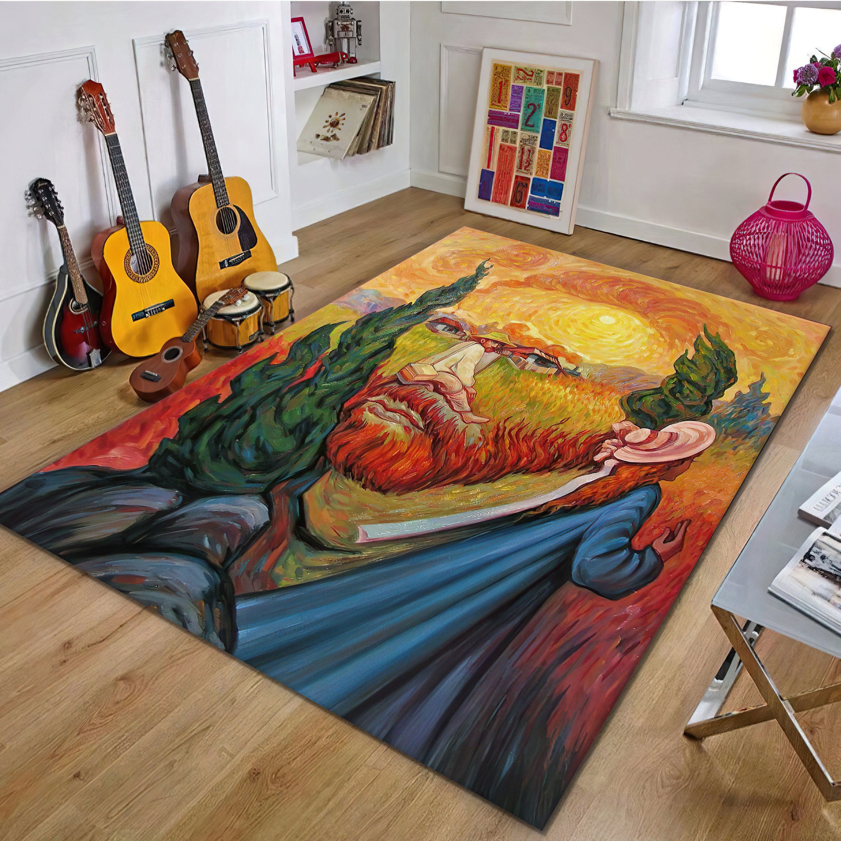 Famous Paintings, Vincent Van Gogh Rug, Van Gogh Art Rug, Wall Hanging ...