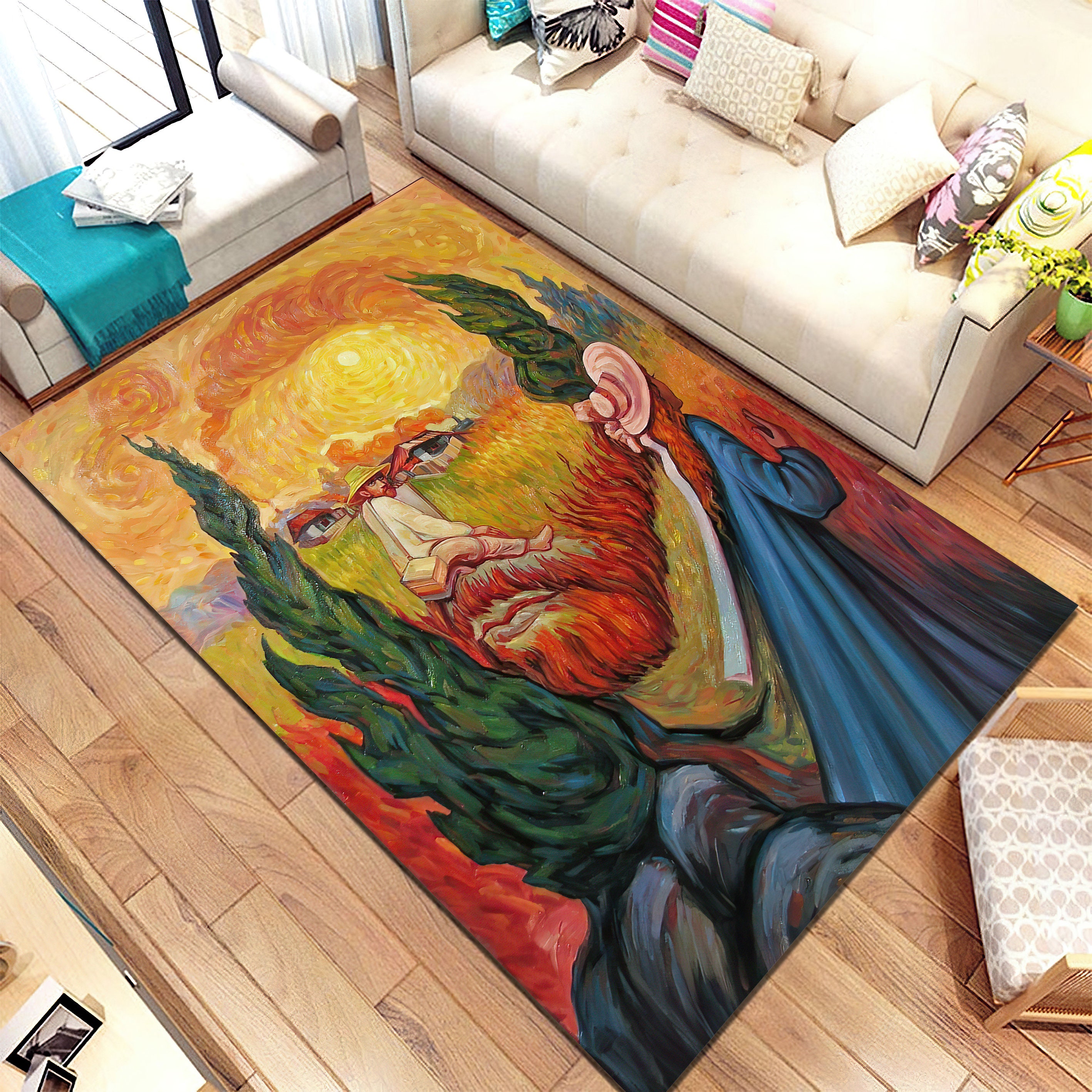 Famous Paintings, Vincent Van Gogh Rug, Van Gogh Art Rug, Wall Hanging ...