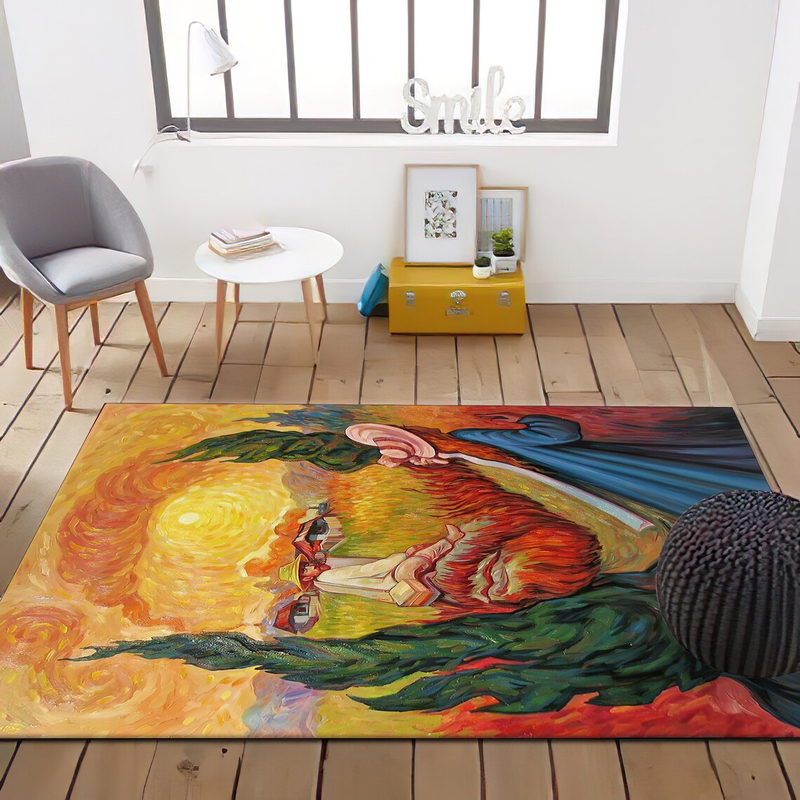Famous Paintings, Vincent Van Gogh Rug, Van Gogh Art Rug, Wall Hanging ...