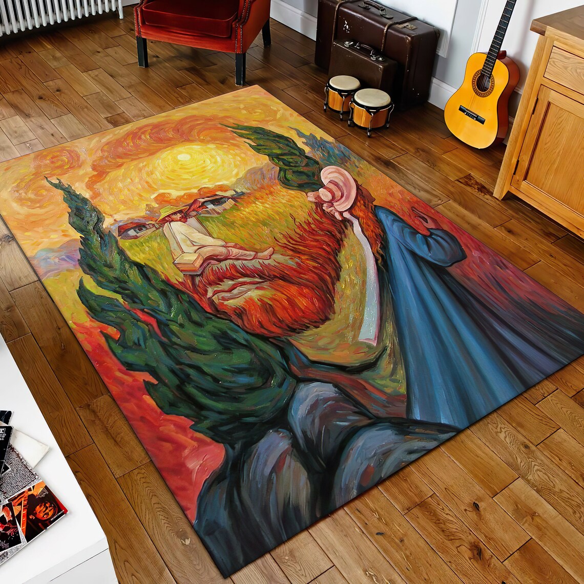 Famous Paintings, Vincent Van Gogh Rug, Van Gogh Art Rug, Wall Hanging ...