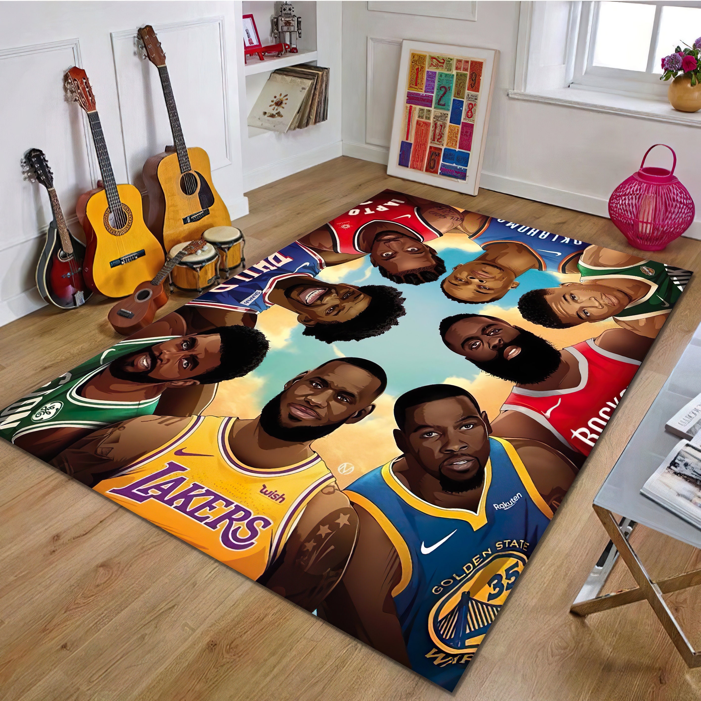 Nba Legends Rug, Jordan Rug, Basketball Players Carpet, Air Jordan ...