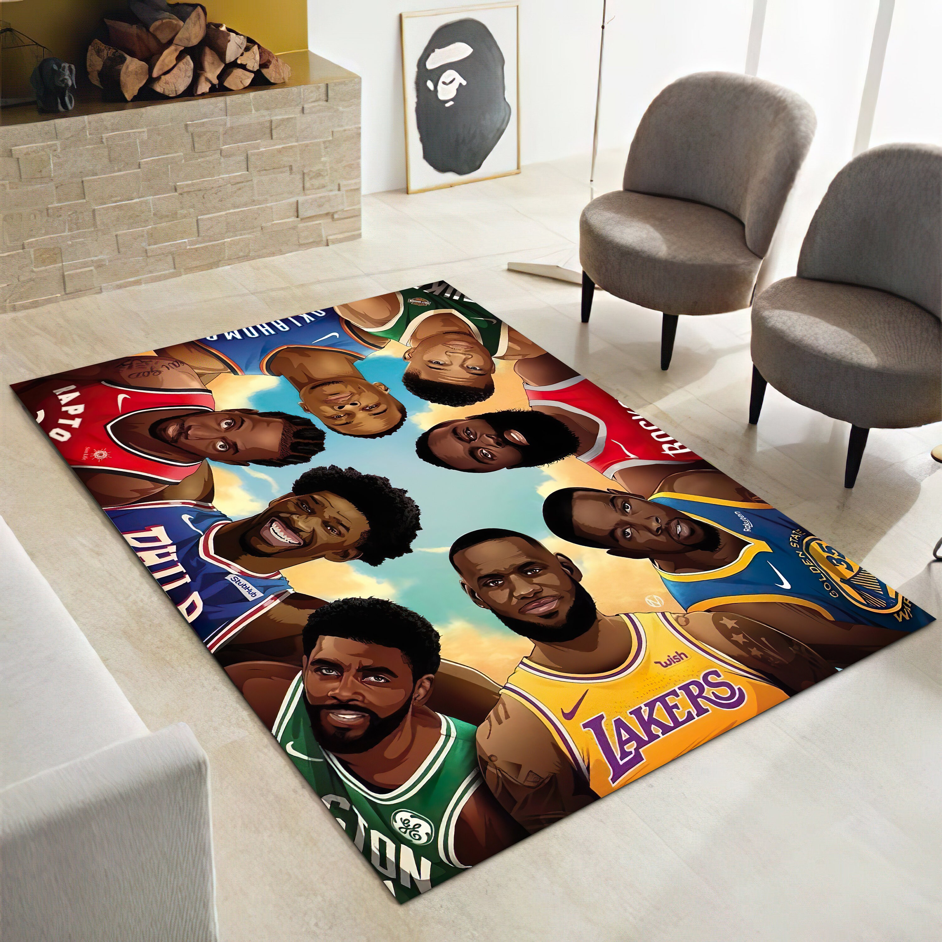 Nba Legends Rug, Jordan Rug, Basketball Players Carpet, Air Jordan ...