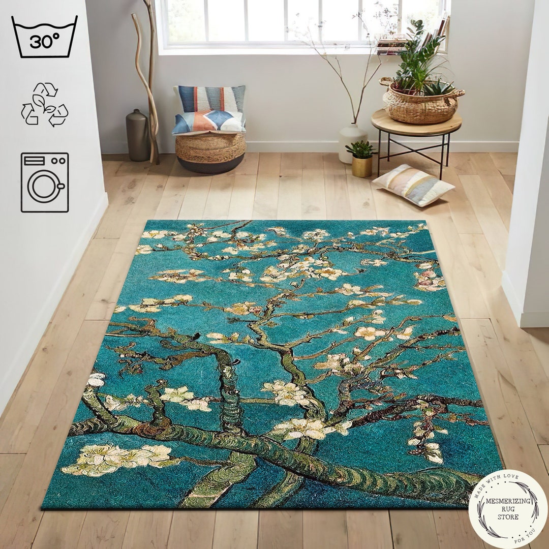 Famous Paintings, Van Gogh Rug, Almond Blossom, Drawing Artists, Wall ...