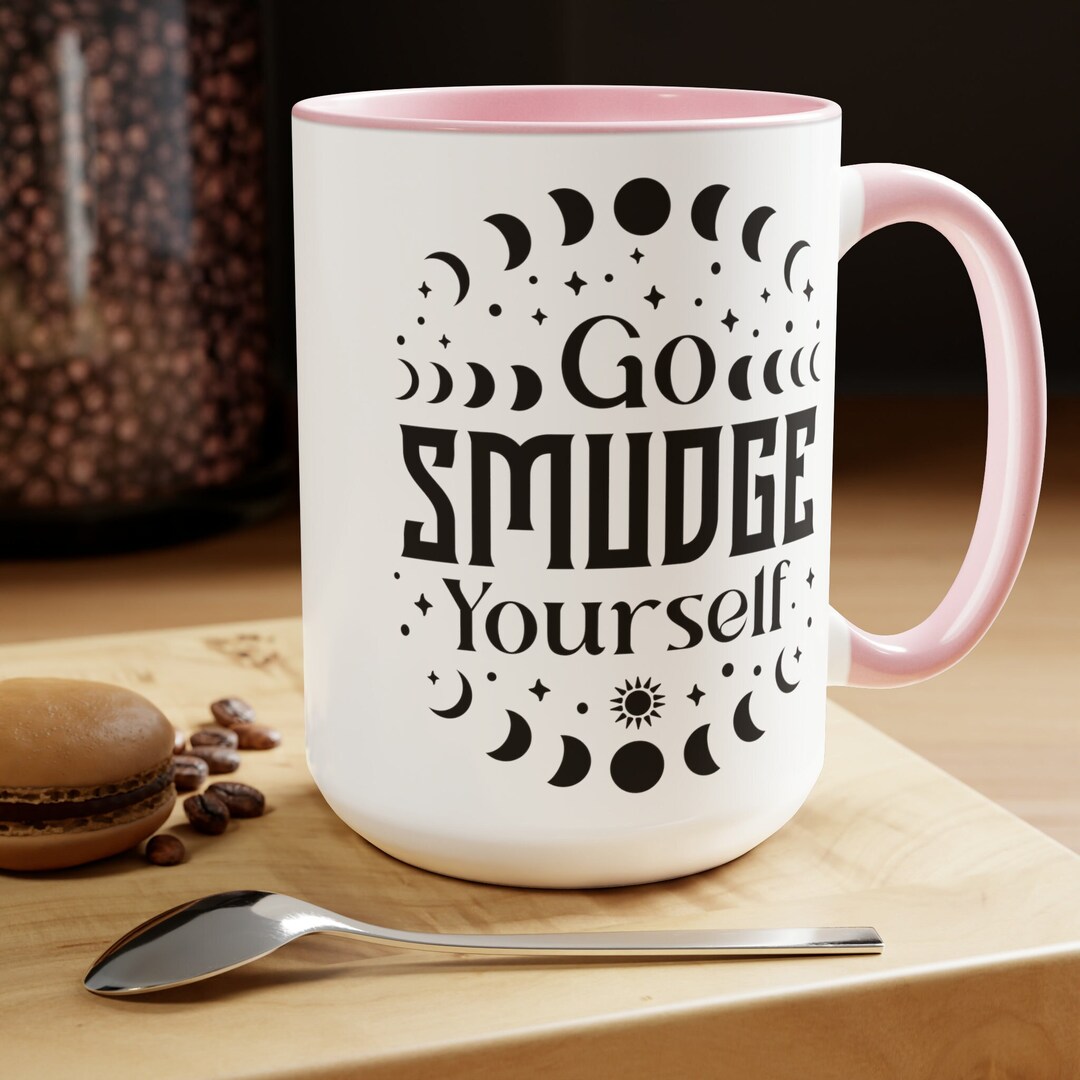 Go Smudge Yourself Coffee Mug, Spooky, Creepy, Horror, Funny Gift, Moon ...