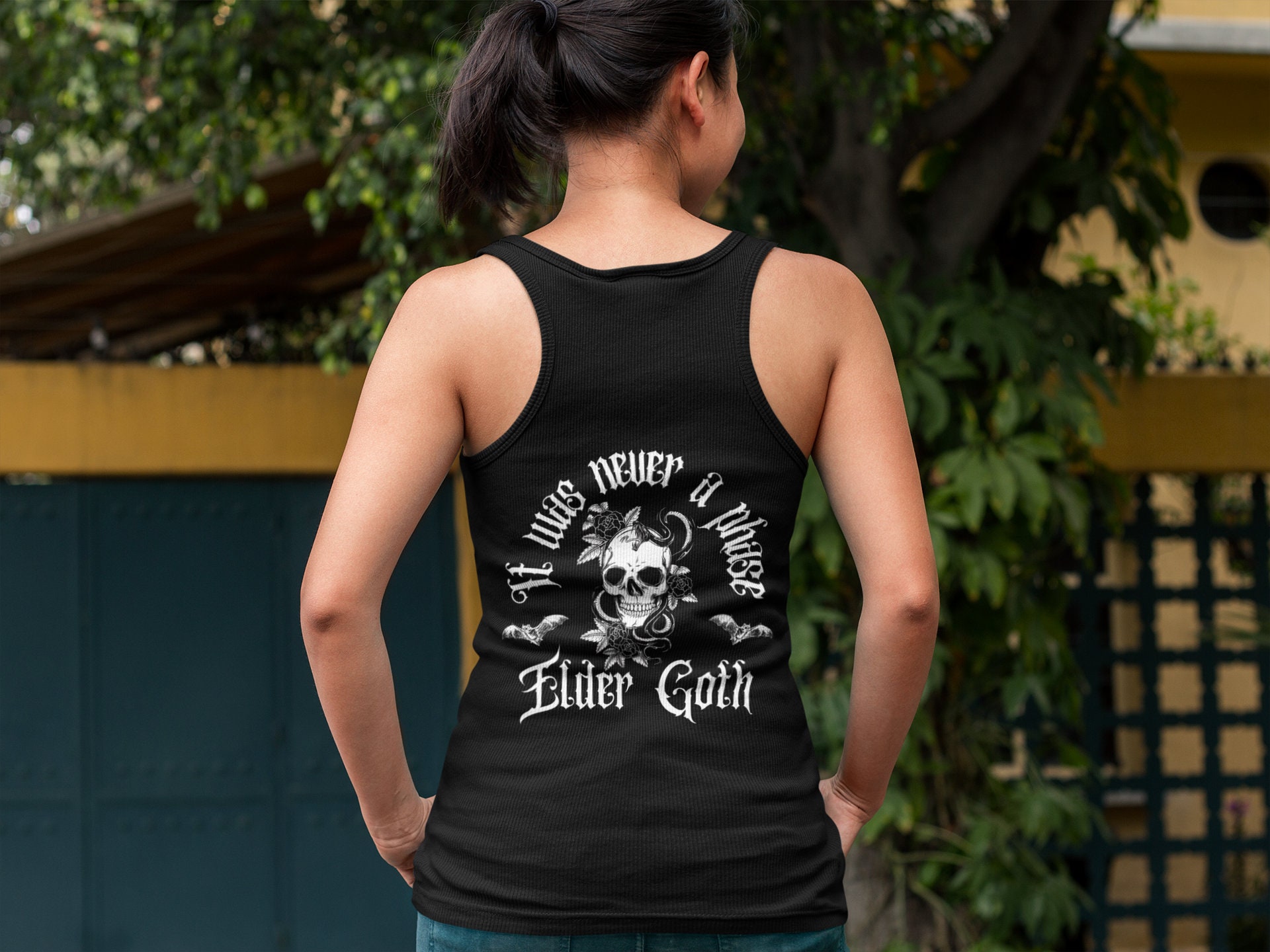 Elder Goth It Was Never A Phase Women's Ideal Racerback Tank | Gothic ...