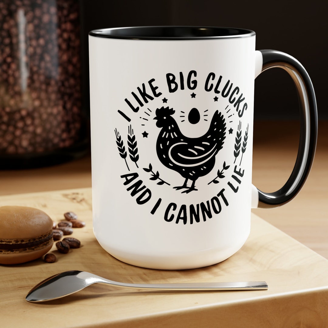 Big Clucks Coffee Mug, Farm Girl, Chicken Life, Easter Cup, Funny, Gift ...