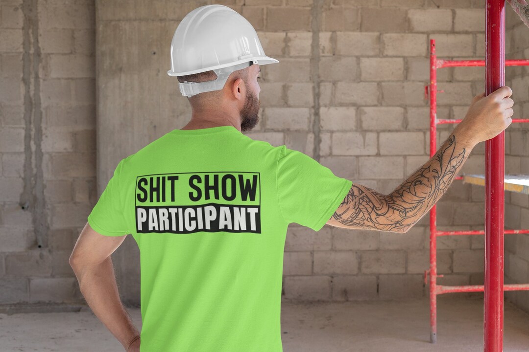 Shit Show Participant T-shirt, American Flag, Funny Work Shirt, at the ...