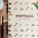 Wooden Journal - Laser Engraved A5 Journal With Football Theme ...