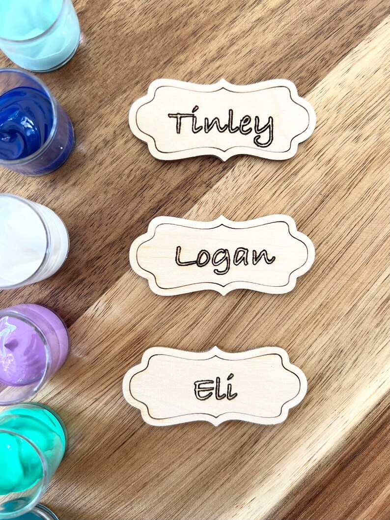 DIY Paint Kit - Name Plate Add-on | Laser Engraved Personalized Name ...