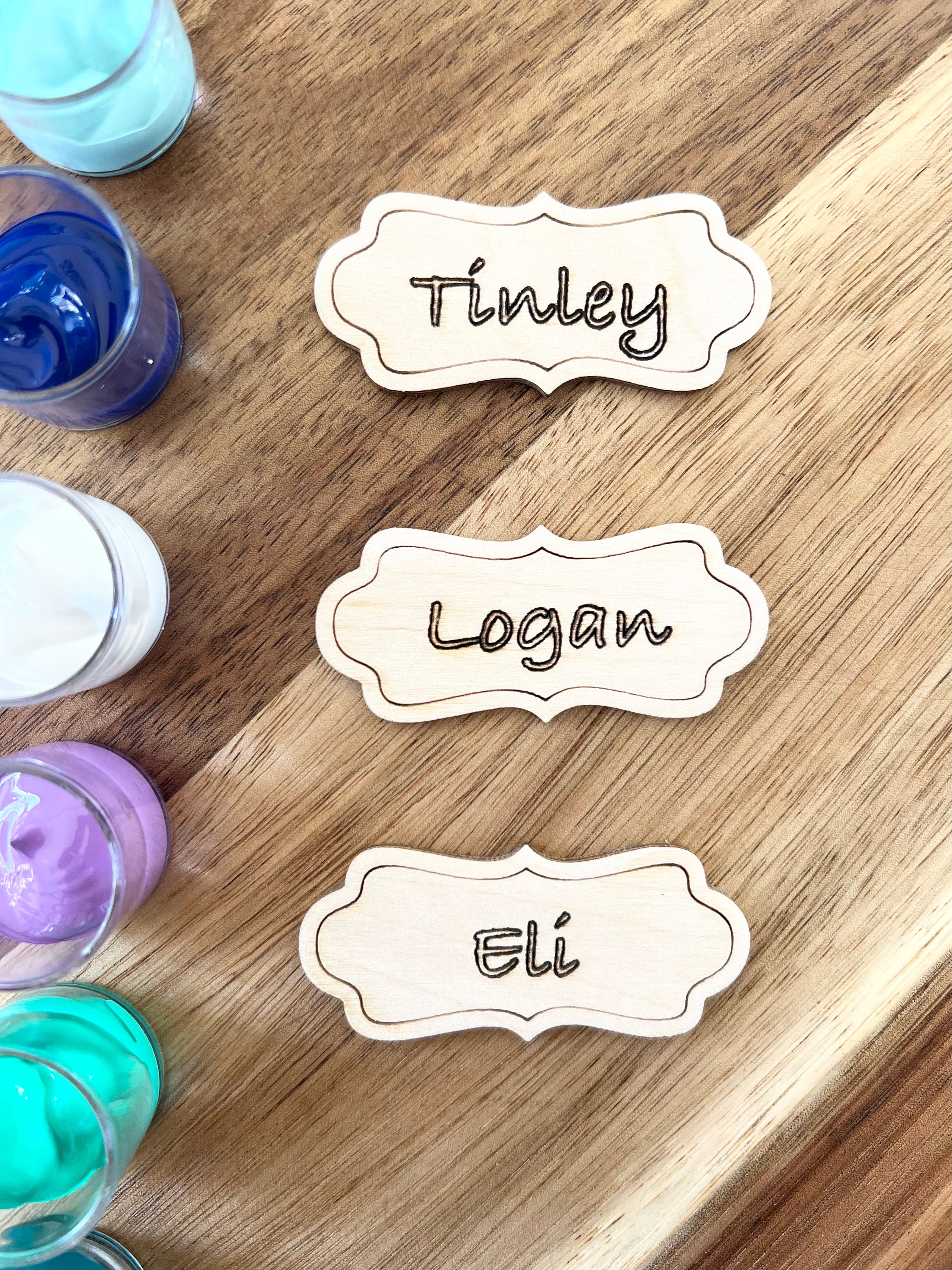 DIY Paint Kit - Name Plate Add-on | Laser Engraved Personalized Name ...