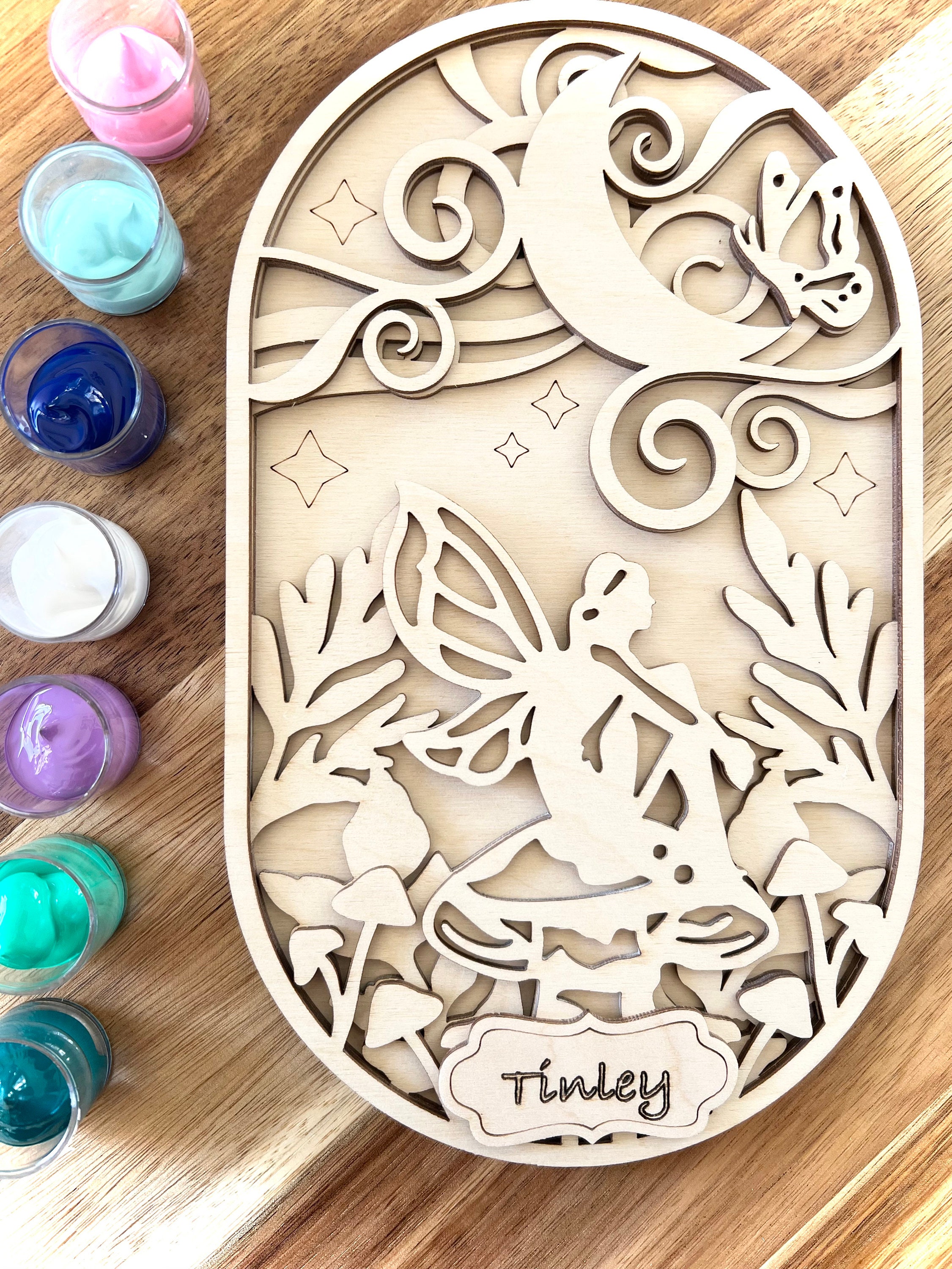 DIY Paint Kit - Name Plate Add-on | Laser Engraved Personalized Name ...