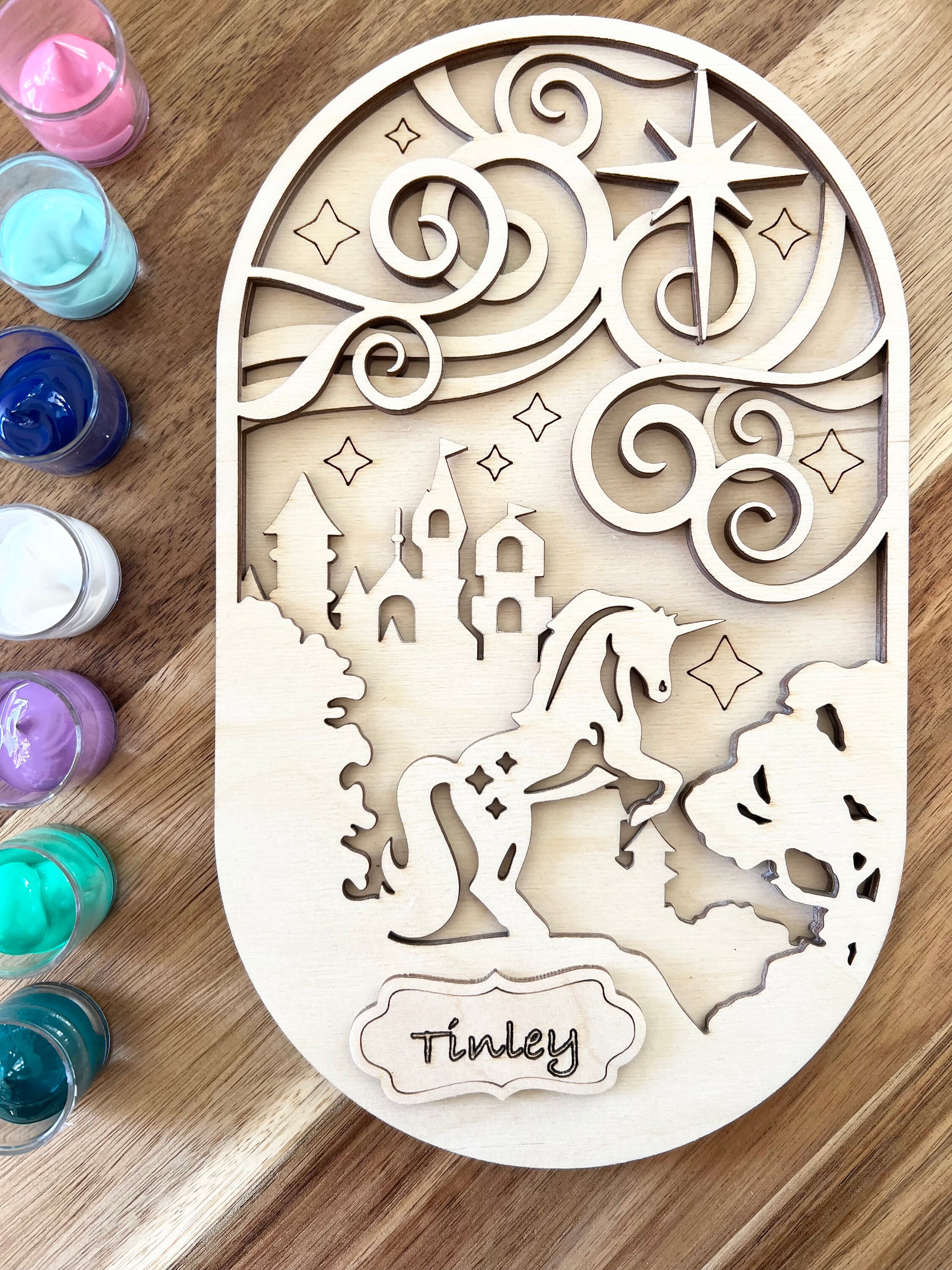 DIY Paint Kit - Name Plate Add-on | Laser Engraved Personalized Name ...