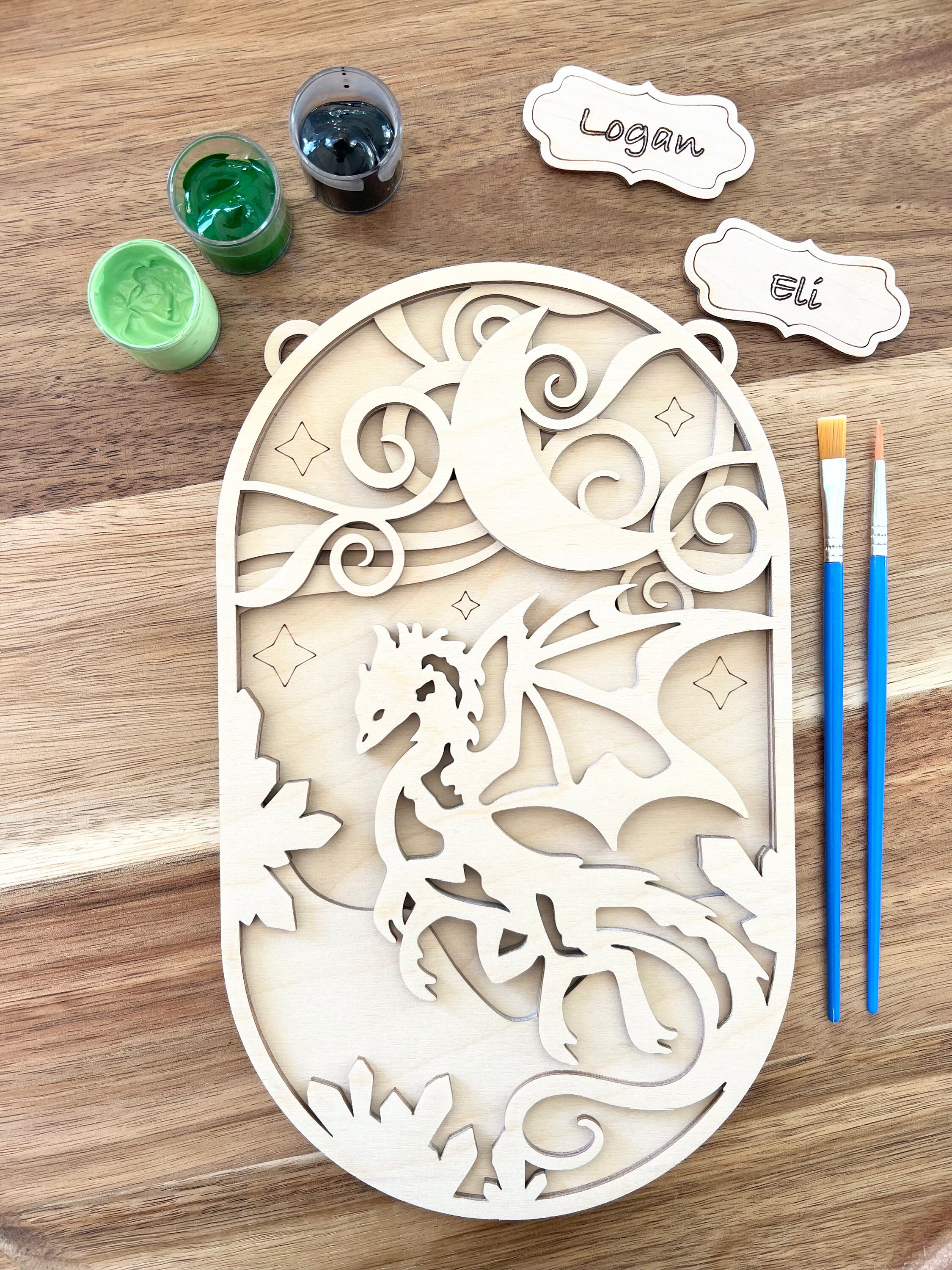 DIY Paint Kit - Name Plate Add-on | Laser Engraved Personalized Name ...