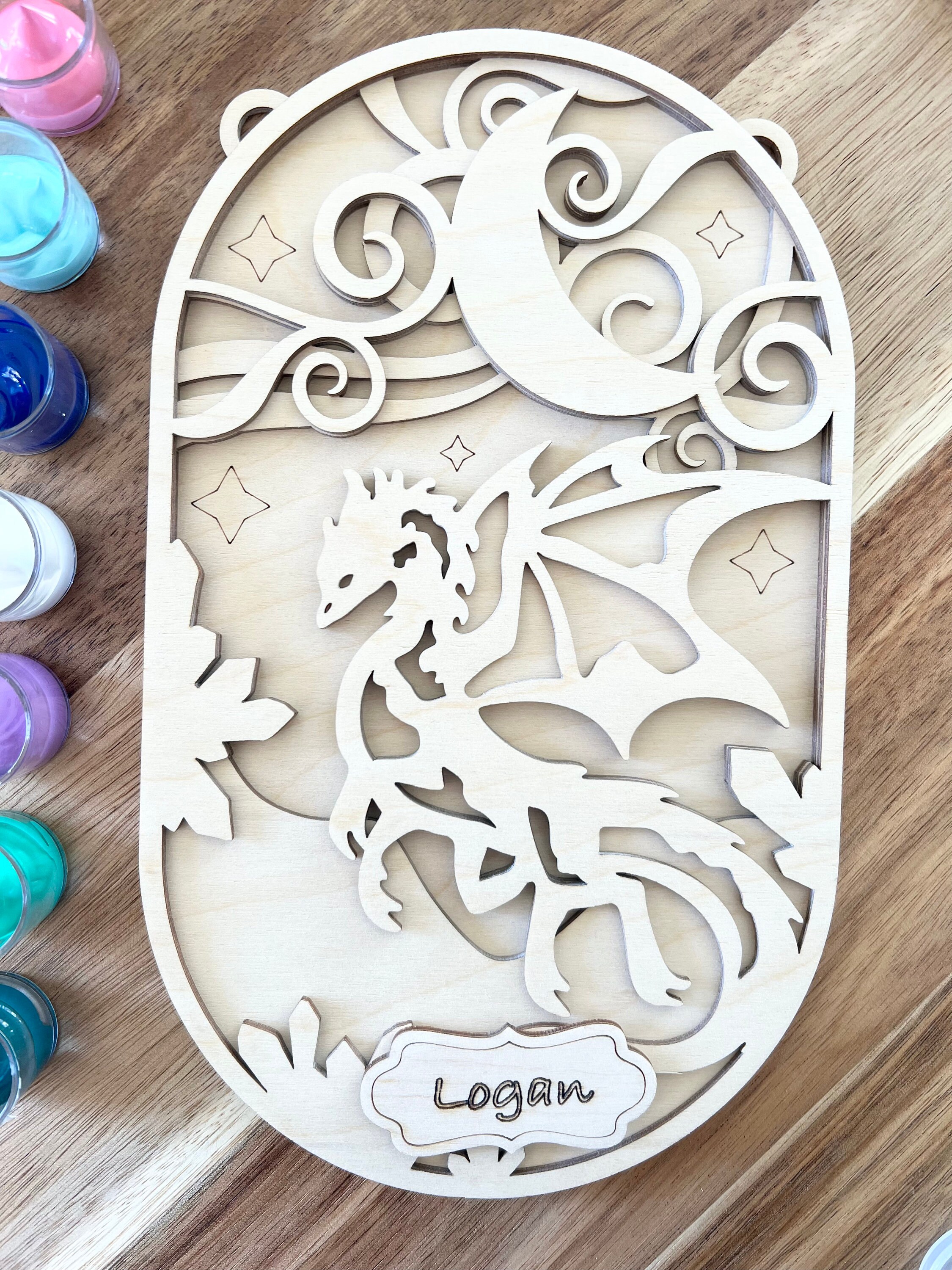 DIY Paint Kit - Name Plate Add-on | Laser Engraved Personalized Name ...