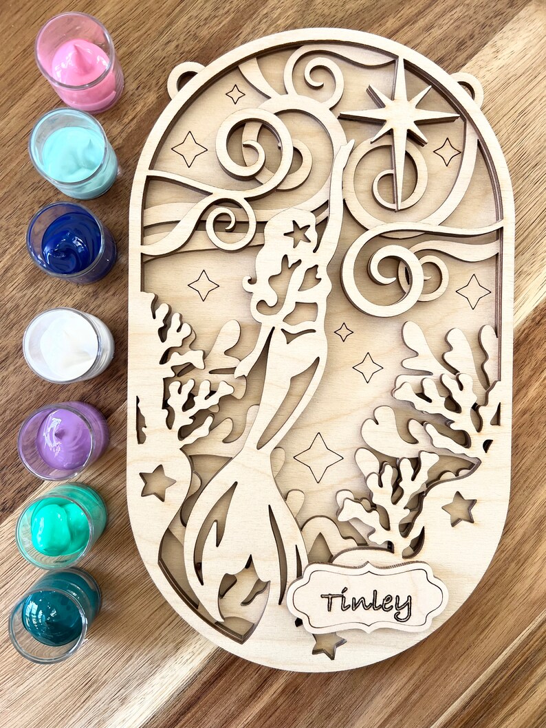 DIY Paint Kit - Name Plate Add-on | Laser Engraved Personalized Name ...