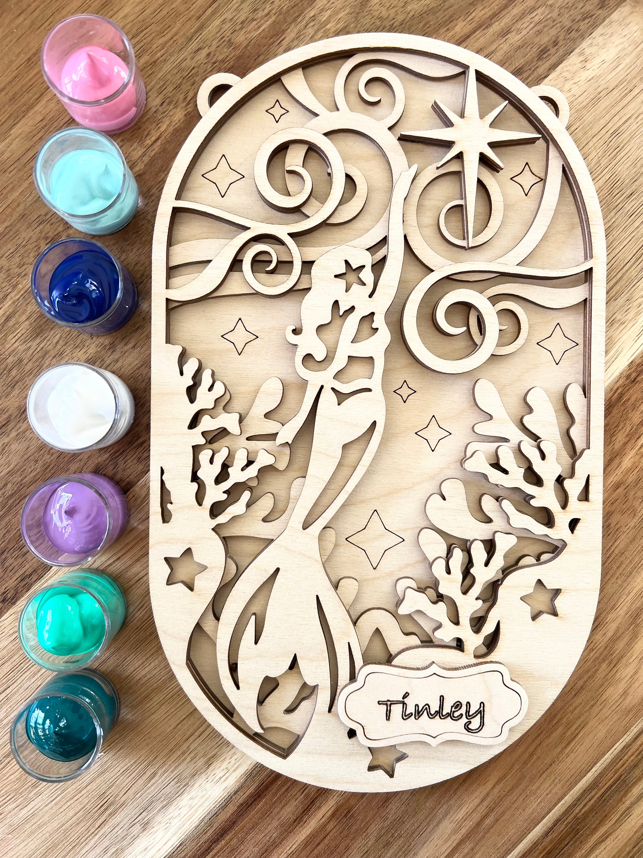 DIY Paint Kit - Name Plate Add-on | Laser Engraved Personalized Name ...