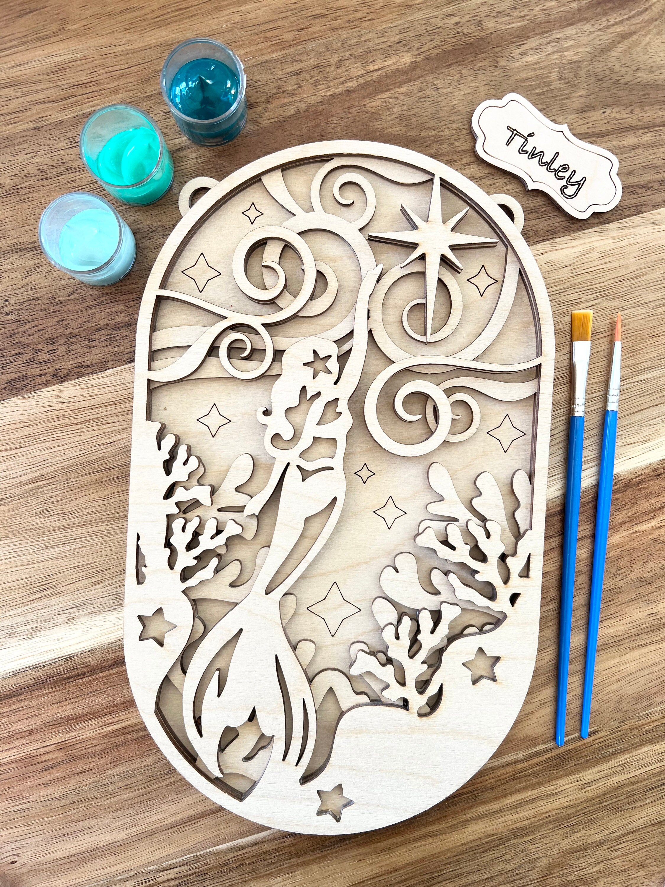 DIY Paint Kit - Name Plate Add-on | Laser Engraved Personalized Name ...