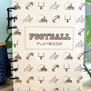 Wooden Journal - Laser Engraved A5 Journal With Football Theme ...