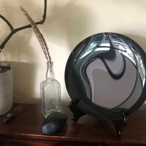 Scrying Mirror - Concave - Black Stand - Etsy