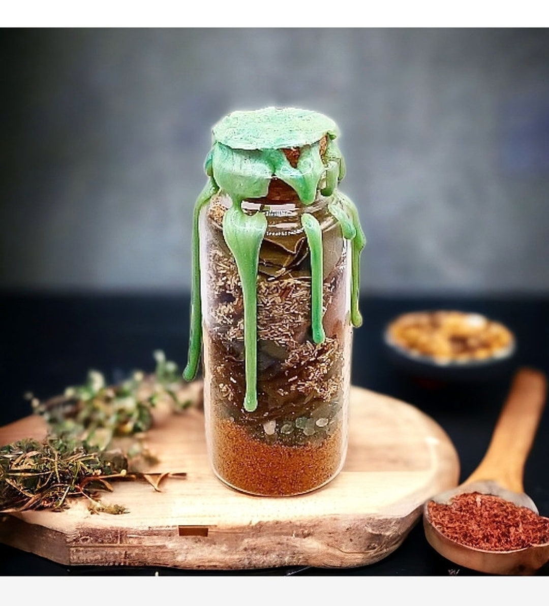 Prosperity Money Spell Jar Vial || Magick Wicca Spell Jar || Kitchen ...