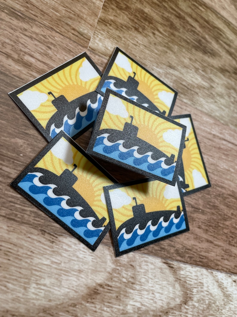 Submarine Sticker Submarine Sunset Sticker Submarine Sticker Waterproof ...