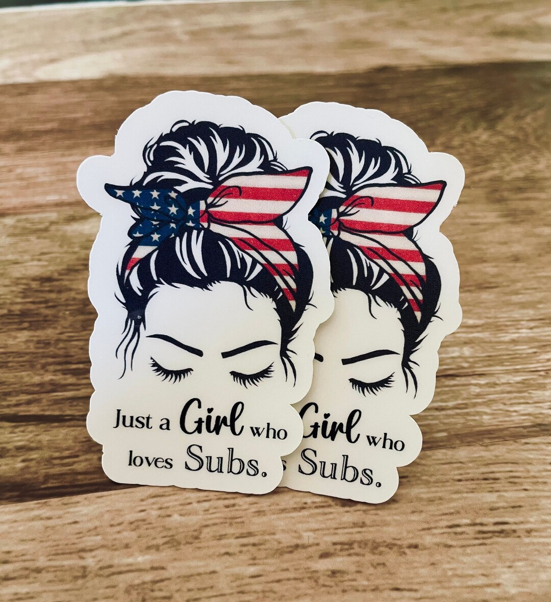 Submarine Girl Sticker, Just a Girl Who Loves Subs, Navy Girl Sticker ...