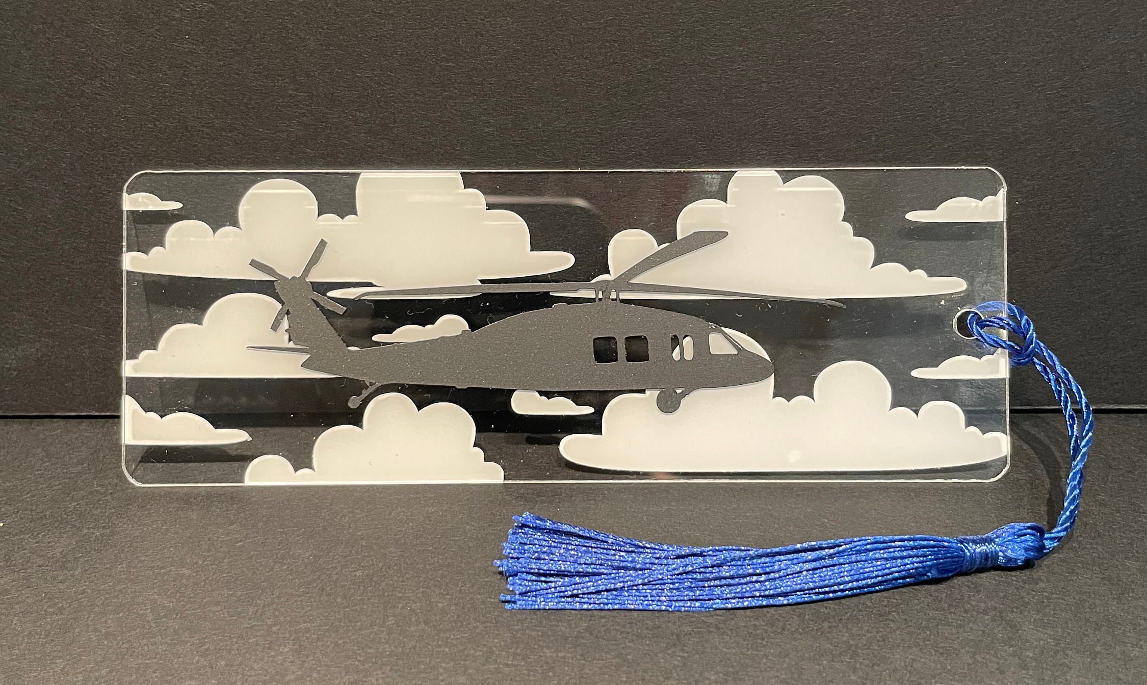 US Army Helicopter Clear Acrylic Bookmark,army Aviation Gift, Army Wife ...