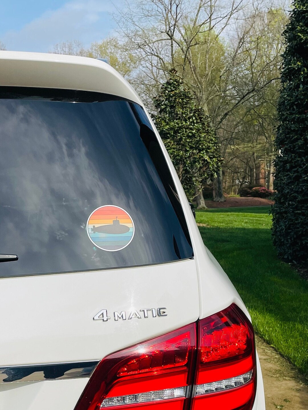 Submarine Decal Sticker Submarine Car Sticker Submarine Retro Rainbow ...