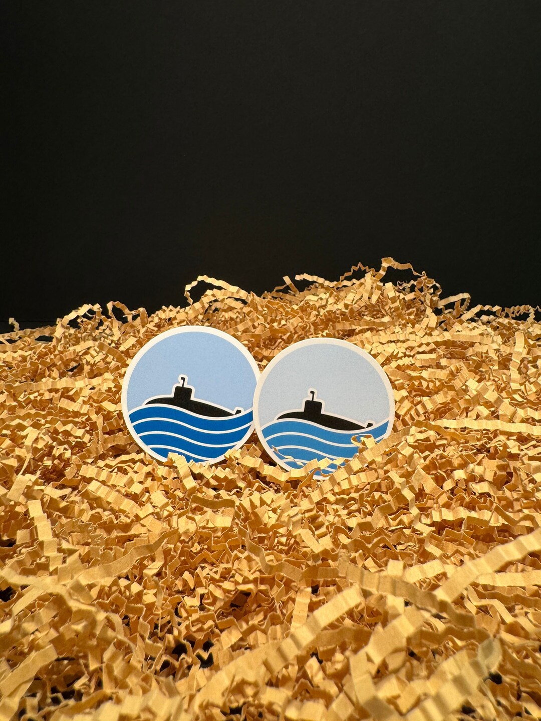 Modern Submarine Wave Sticker Simplistic Submarine - Clean Submarine ...