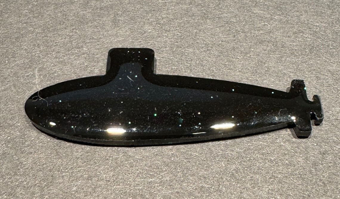 Resin Submarine Key Chain, Keepsake, Magnet, Sub Wife Gift, Glitter ...