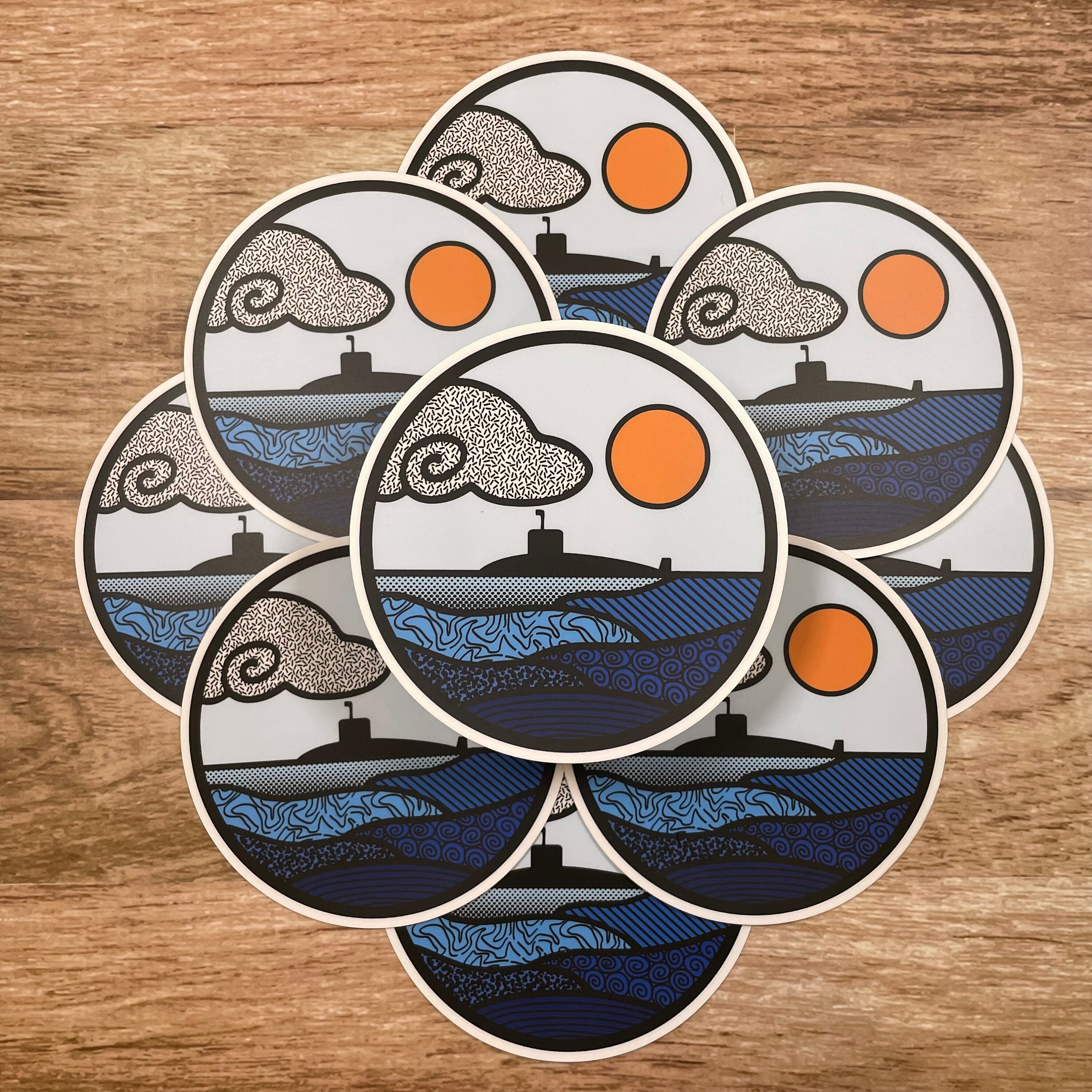 Mosaic Car Decal Submarine Sticker Submarine Submarine Decal Navy ...