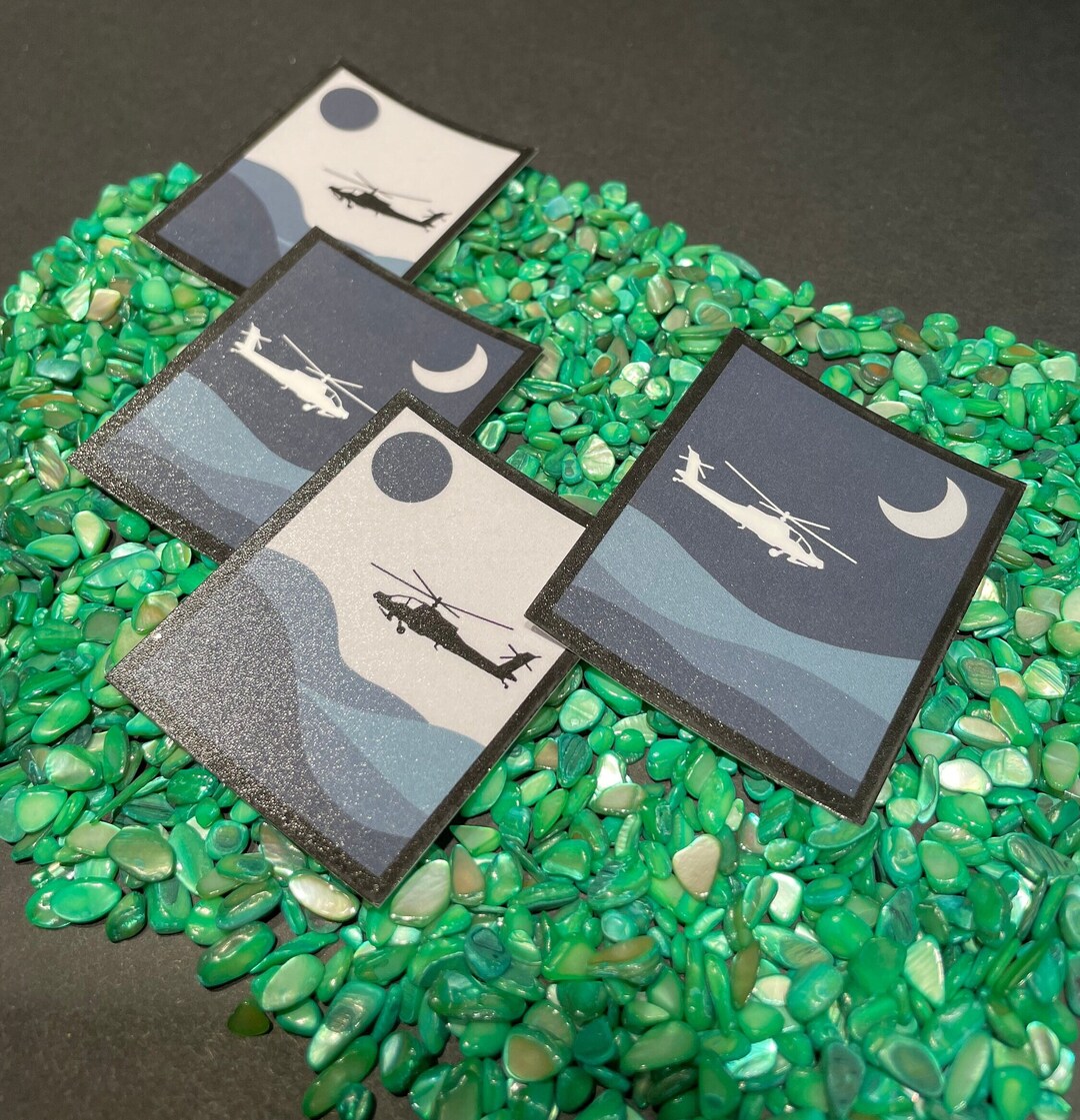 Helicopter Silhouette With Moon and Sun Army Pilot Helicopter Military ...