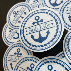 Sub Life Anchor Submarine Sticker, Navy Military Sticker - Etsy
