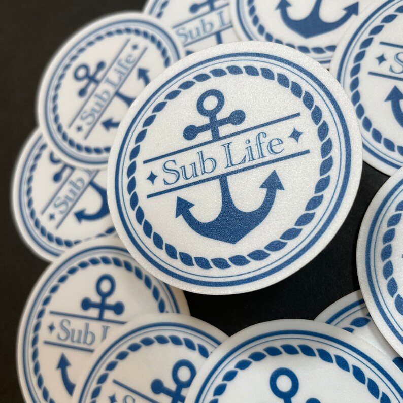 Sub Life Anchor Submarine Sticker, Navy Military Sticker - Etsy