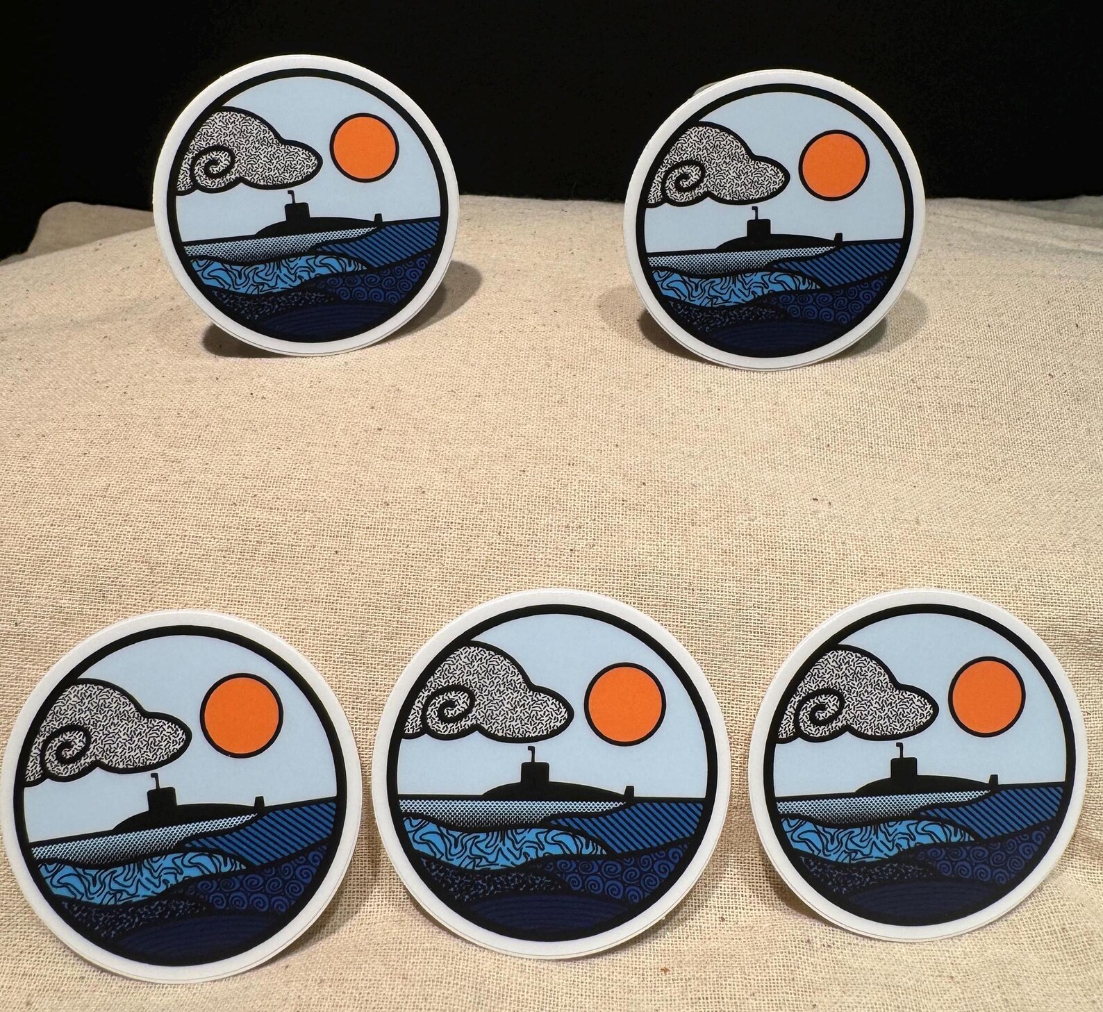 Mosaic Submarine - Submarine - Submarine Sticker - Navy Gift ...
