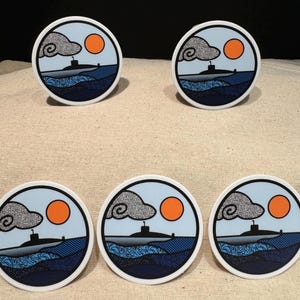 Mosaic Submarine - Submarine - Submarine Sticker - Navy Gift ...