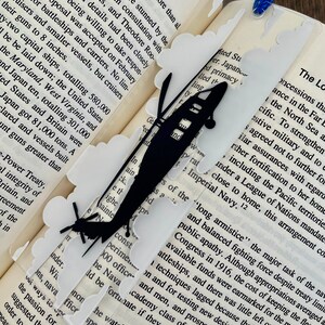 US Army Helicopter Clear Acrylic Bookmark,army Aviation Gift, Army Wife ...