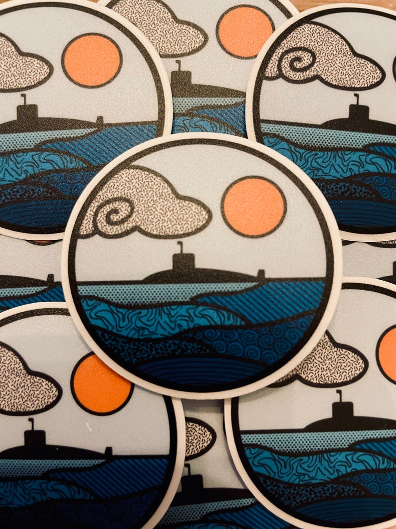 Mosaic Submarine - Submarine - Submarine Sticker - Navy Gift ...