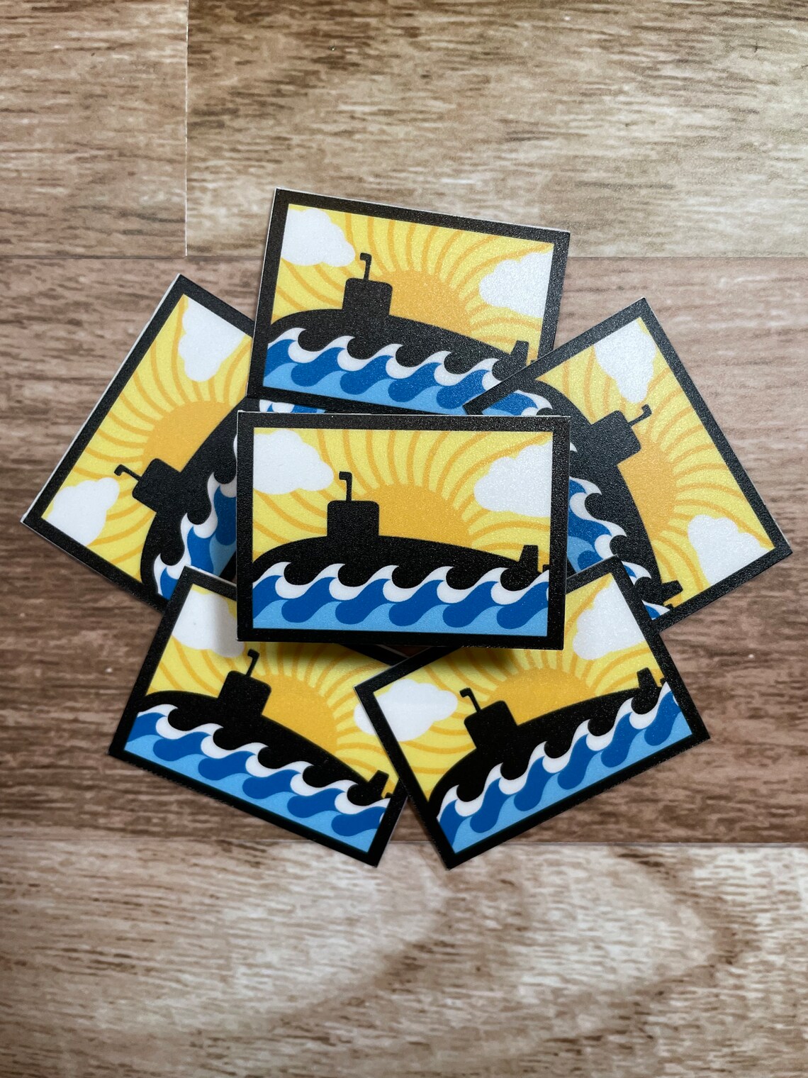 Submarine Sticker Submarine Sunset Sticker Submarine Sticker Waterproof ...