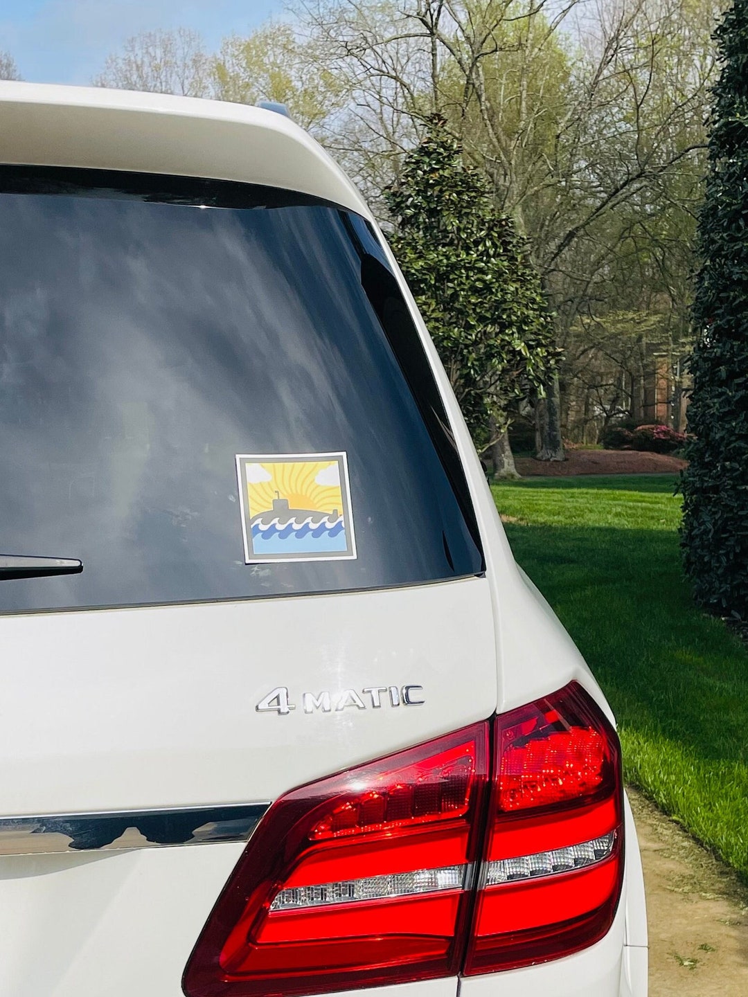 Submarine Sunset Car Decal Sticker - Submarine Car Sticker - Submarine ...